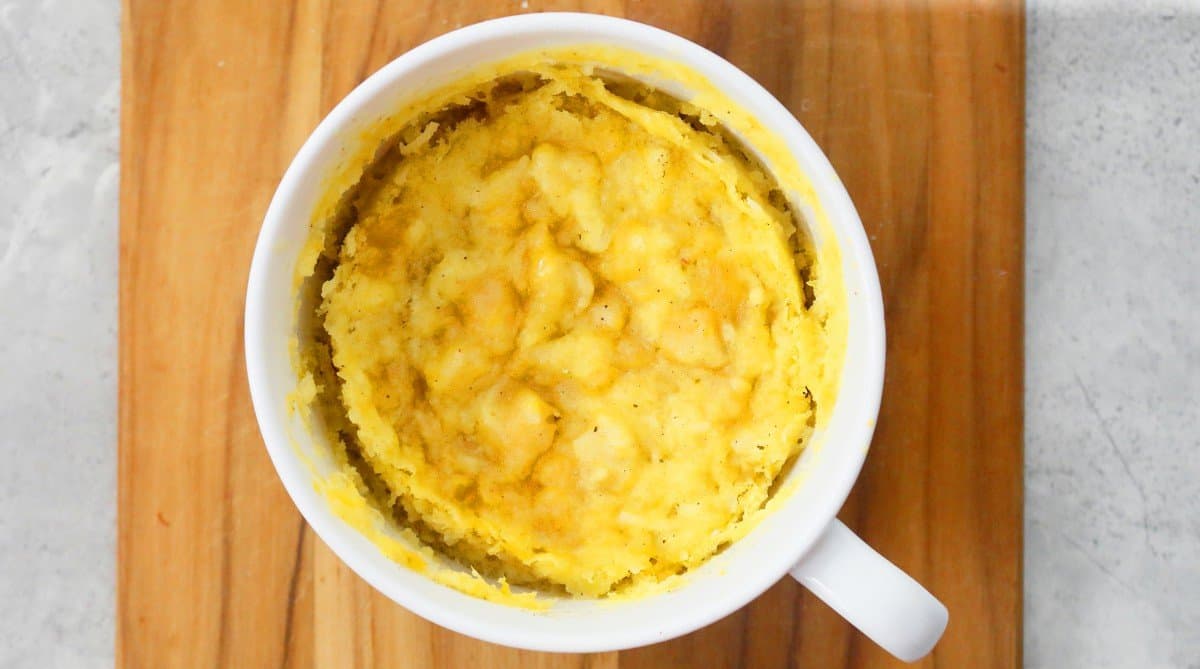 Mango Mug Cake in Microwave (Eggless) | Kitchen at Hoskins