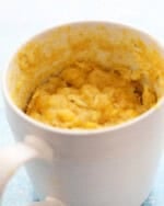 Mango Mug Cake {The Best} | Kitchen at Hoskins