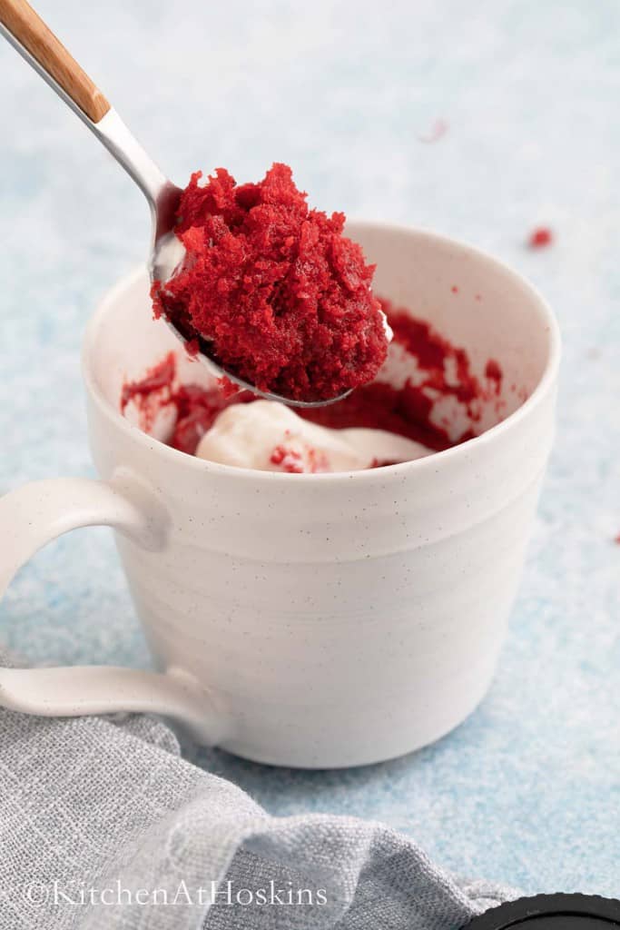 Red Velvet Mug Cake | Kitchen At Hoskins