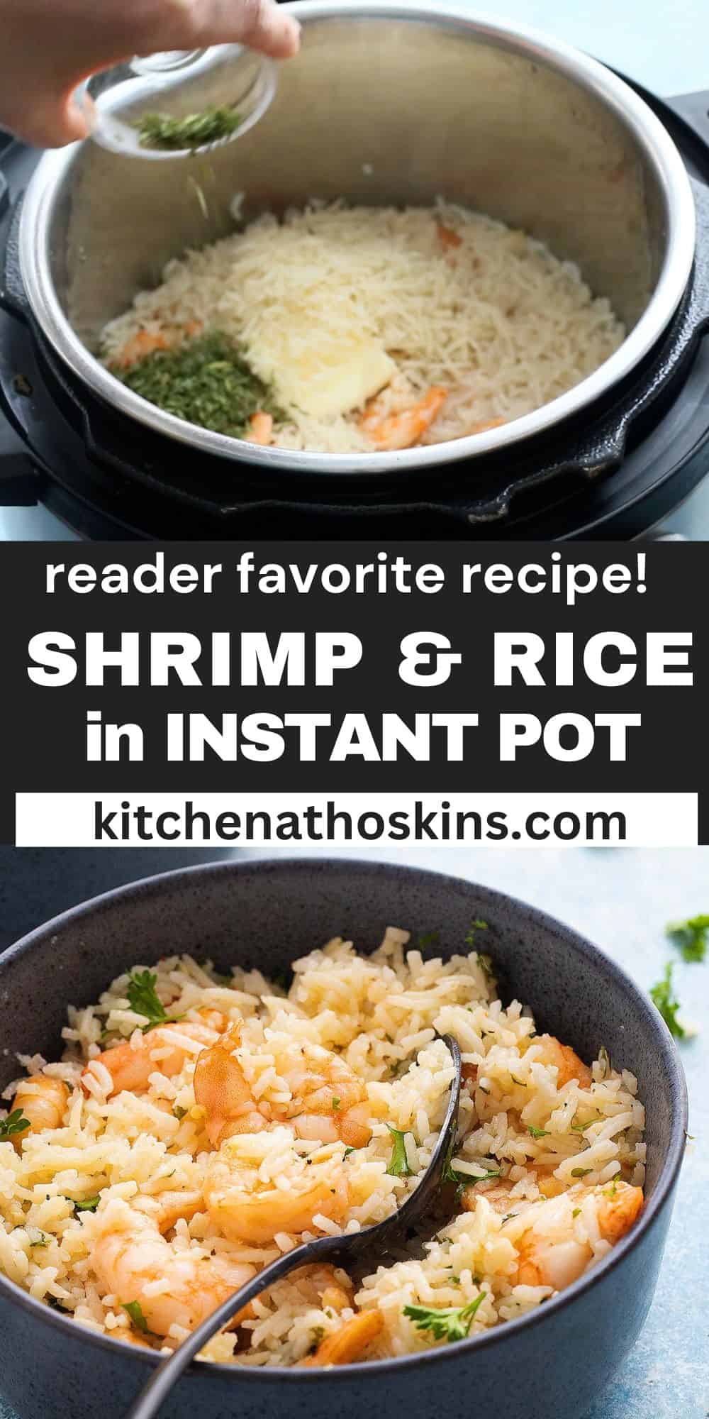 Garlic Butter Shrimp and Rice (Instant Pot or Stovetop) | Kitchen at ...