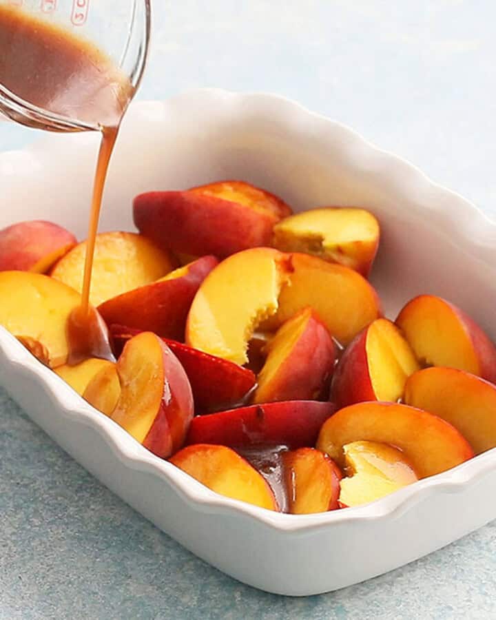 Easy Baked Peaches {5 Ingredients} | Kitchen At Hoskins